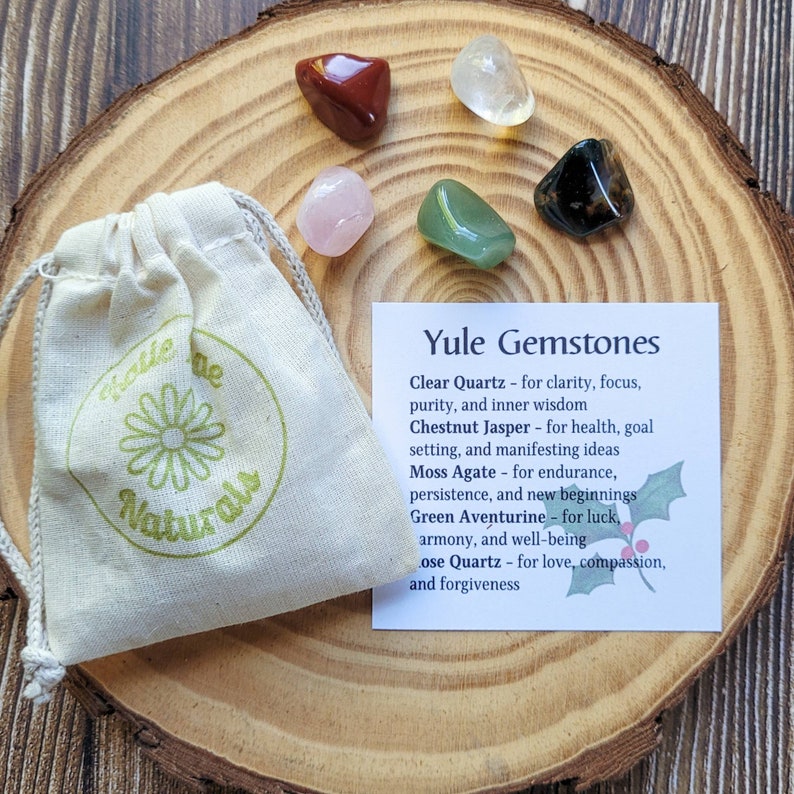 Yule Crystal Set | Gemstones for Winter Solstice | Yule Celebration - Etsy