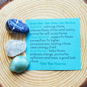 Pisces Gemstone Set | Pisces Crystal Set | Zodiac Gift for Pisces ...