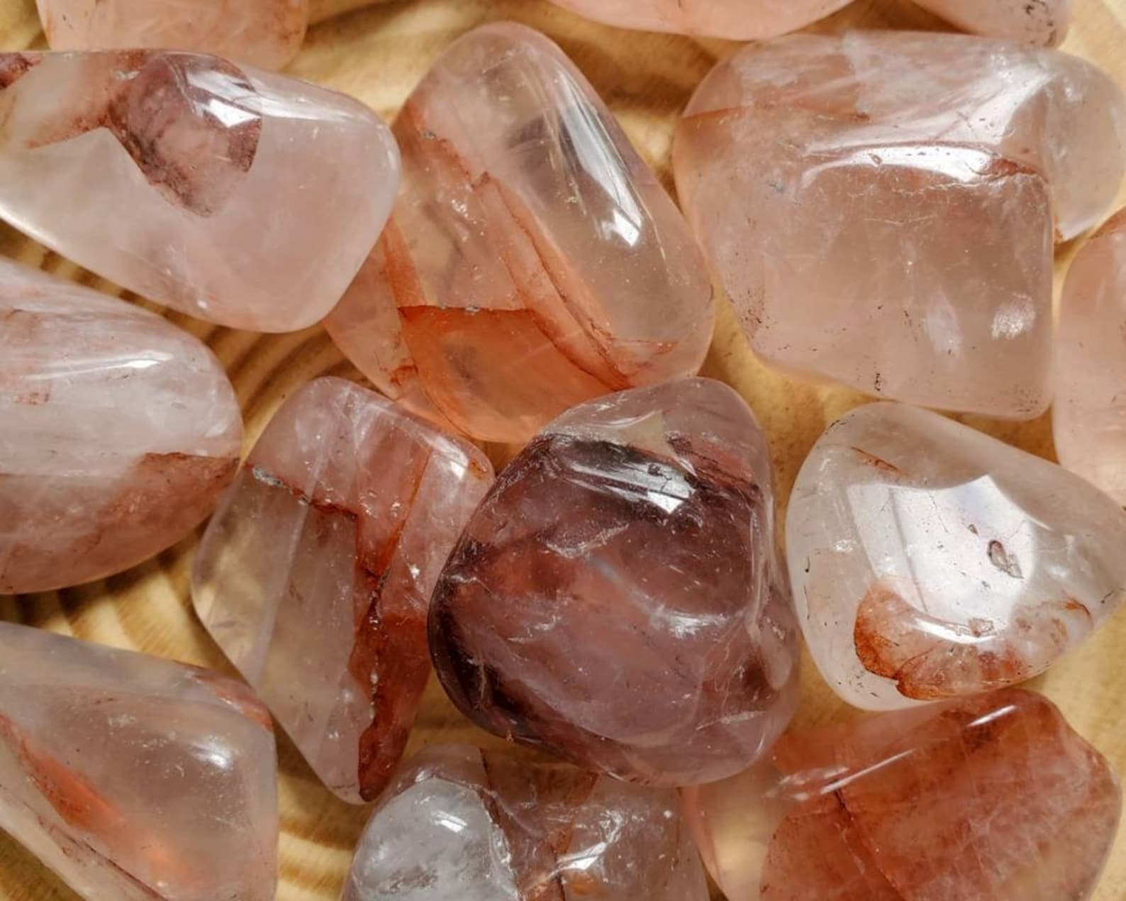 Tumbled Fire Quartz Fire Quartz Crystal Hematoid Quartz | Etsy