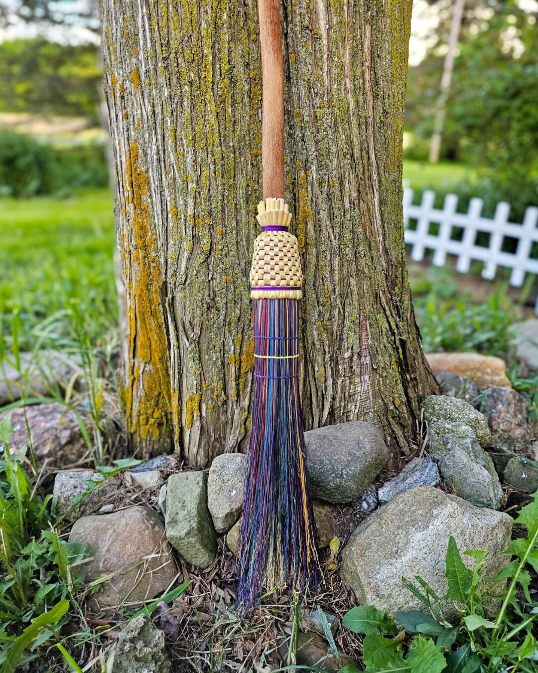 Handmade Witches Besom Broom | Cottagecore | Rainbow Decor - Etsy
