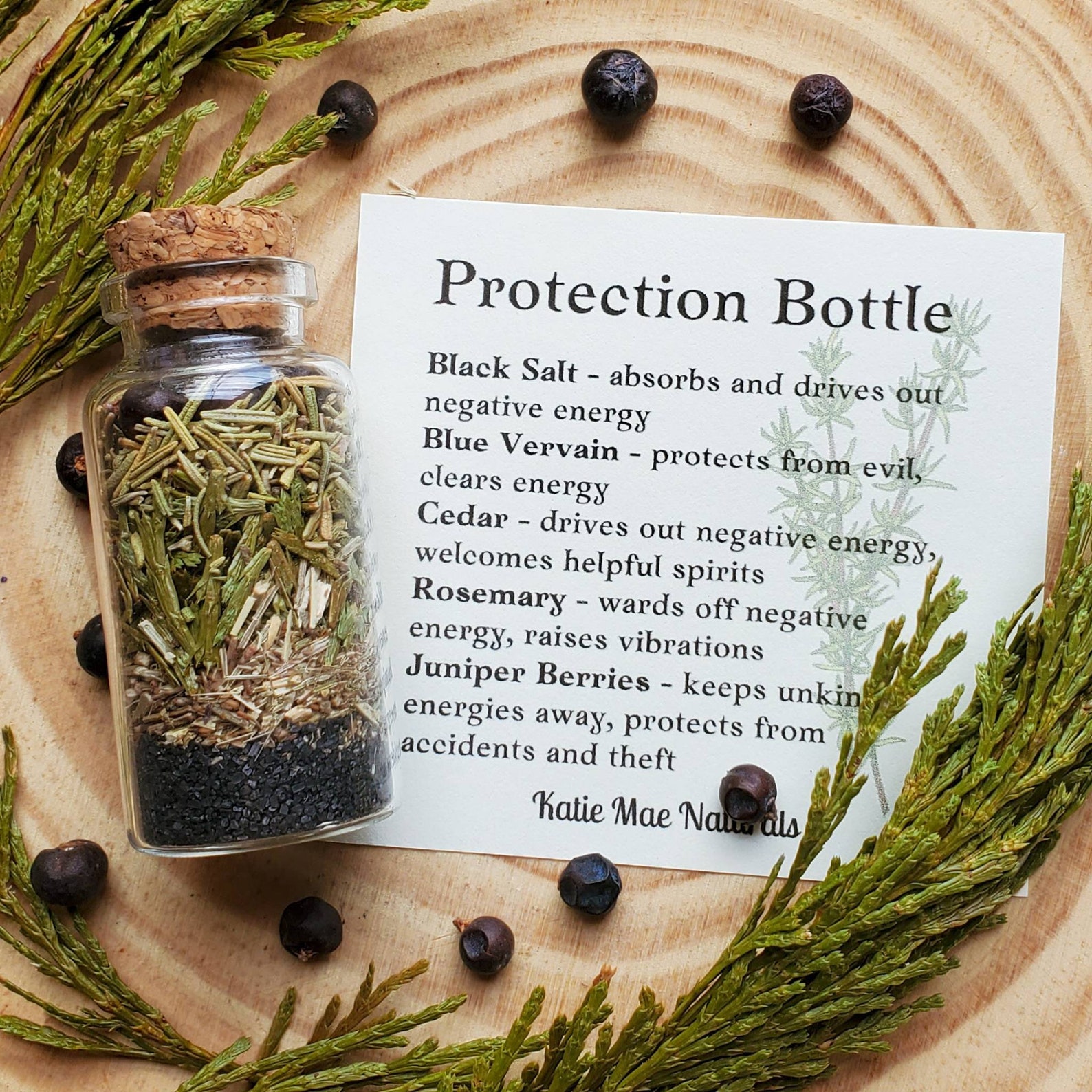 Protection Spell Bottle Witch Bottle - Etsy