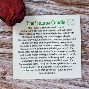 Taurus Gift Set | Taurus Candle | Taurus Crystals | Birthstones for ...