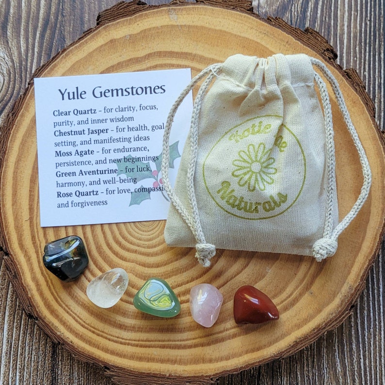 Yule Crystal Set Gemstones for Winter Solstice Yule - Etsy