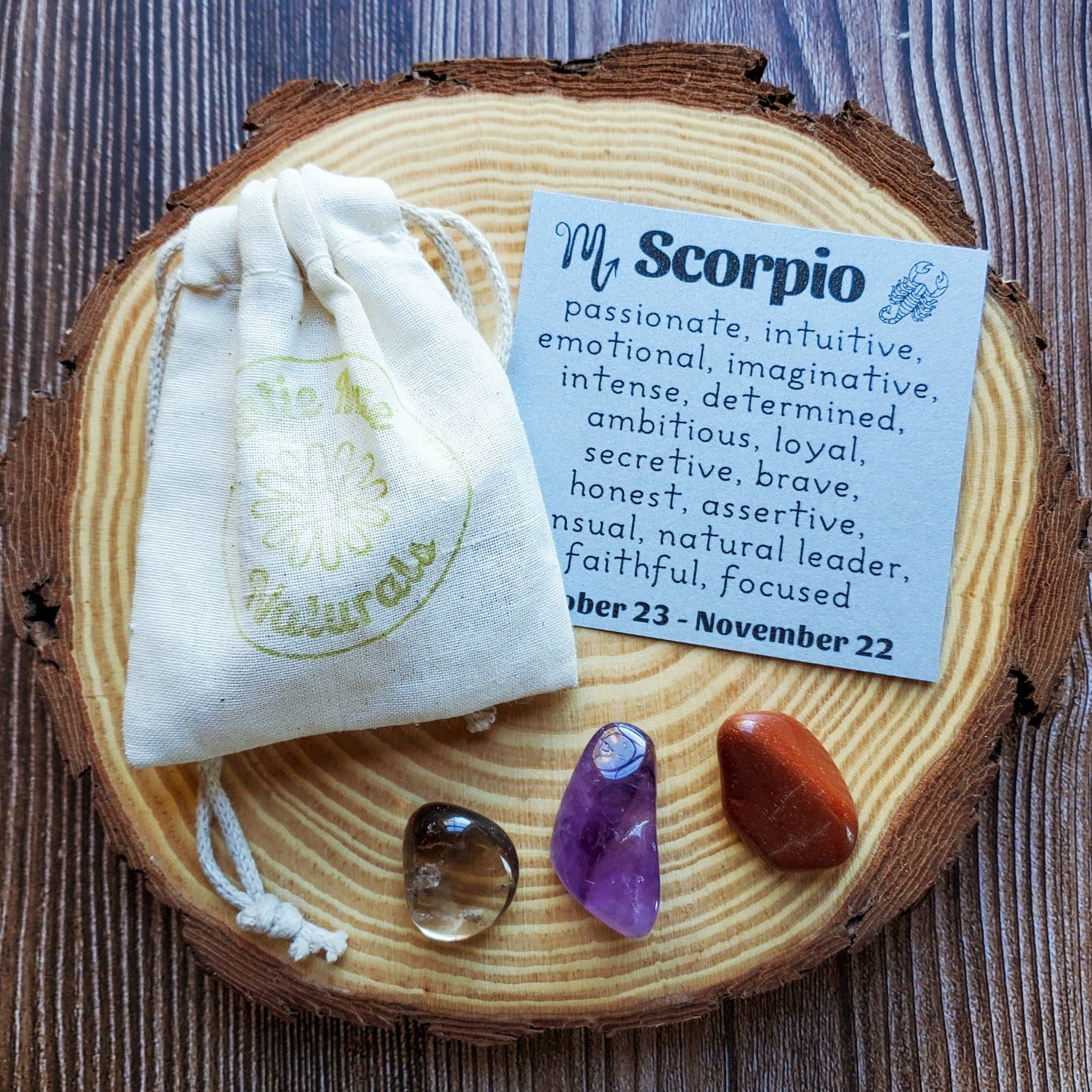 Scorpio Gemstone Set Scorpio Crystal Set Zodiac Gift for - Etsy Australia