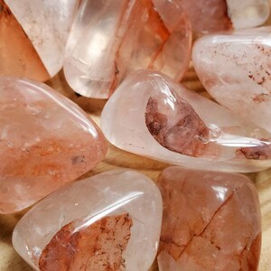 Tumbled Fire Quartz Fire Quartz Crystal Hematoid Quartz - Etsy