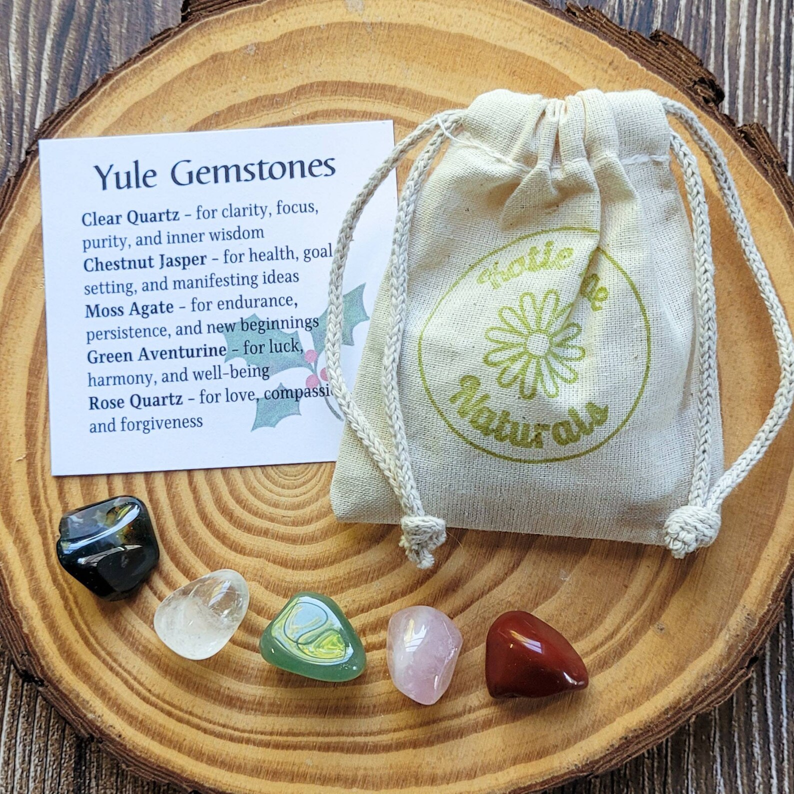 Yule Crystal Set | Gemstones for Winter Solstice | Yule Celebration - Etsy