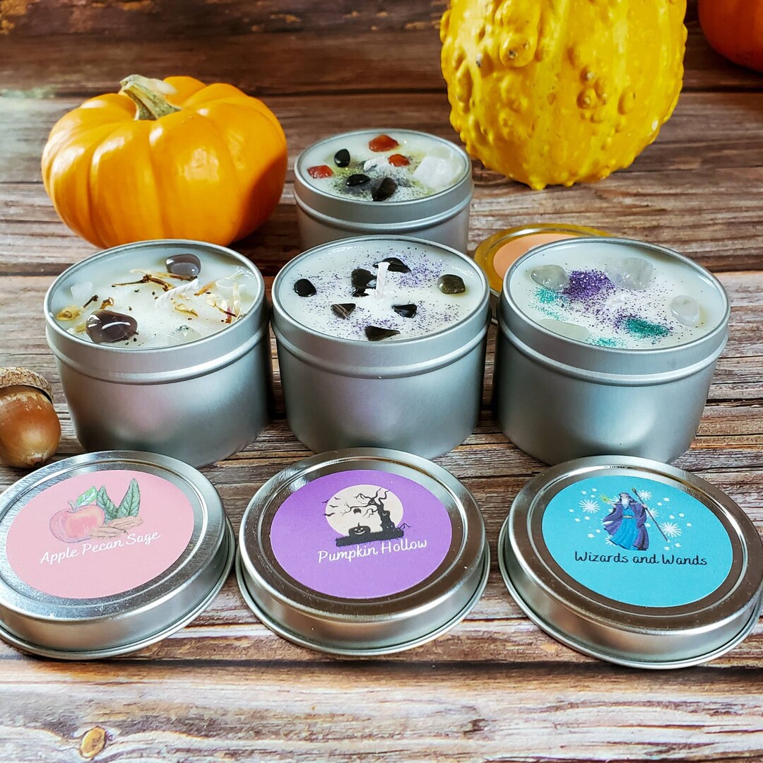 Mini Candle Scent Sample Fall Scent Sample Candle Crystal - Etsy