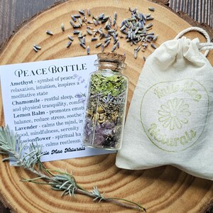 Peace Spell Bottle | Witch Bottle | Spell Jar for Peace - Etsy