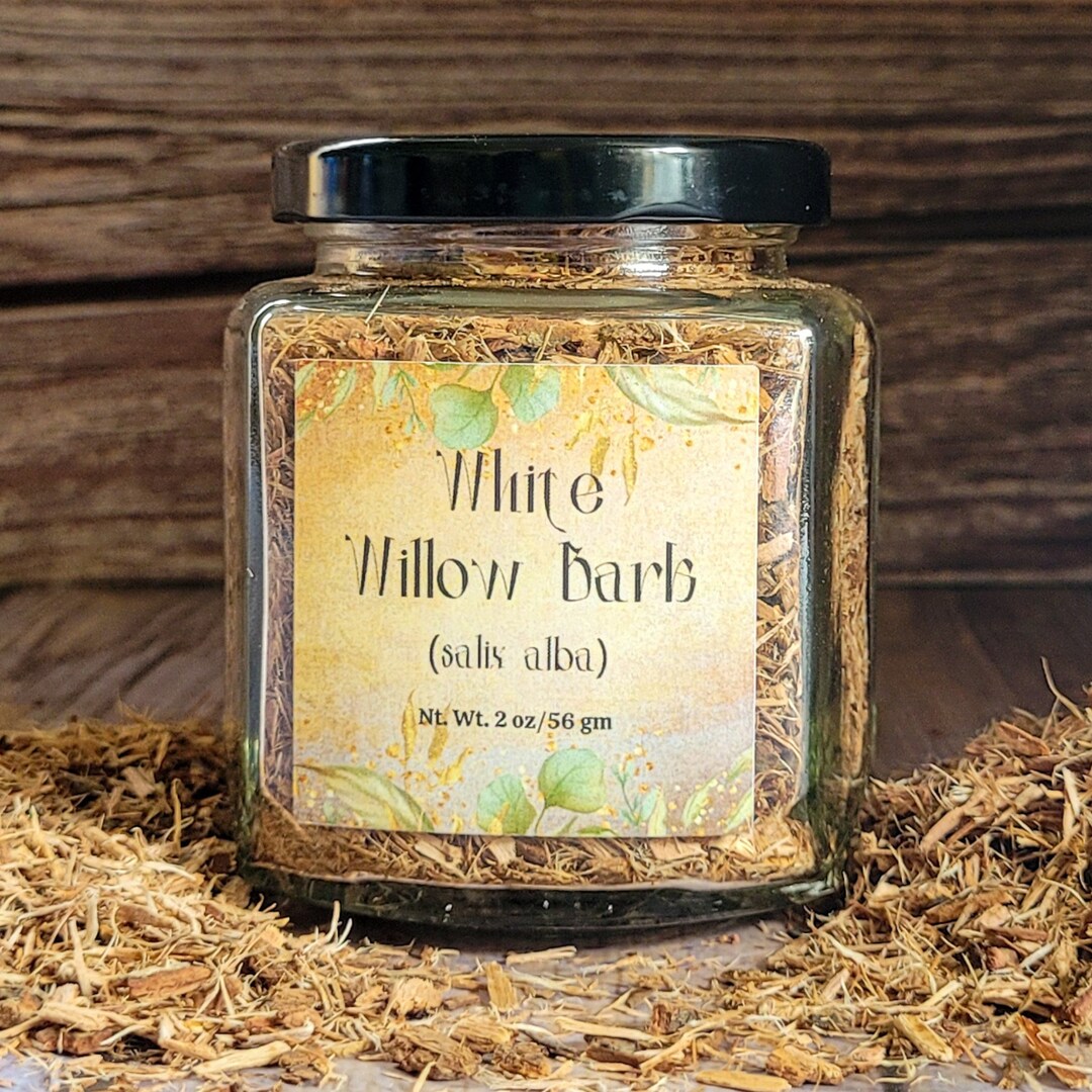Organic White Willow Bark | Dried White Willow in Glass Jar - Etsy