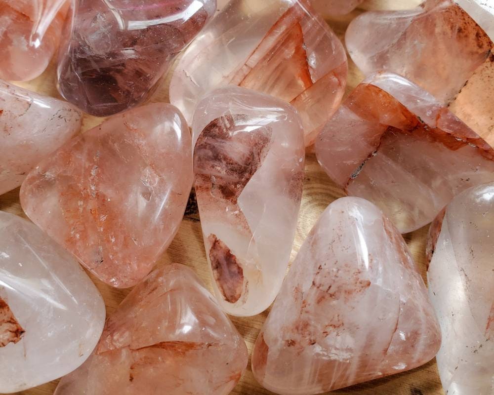 Tumbled Fire Quartz Fire Quartz Crystal Hematoid Quartz | Etsy