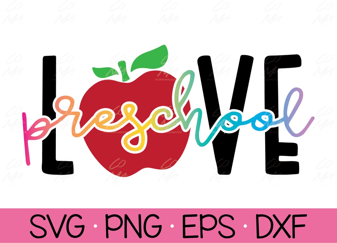 LOVE Preschool SGV Cut File - Etsy