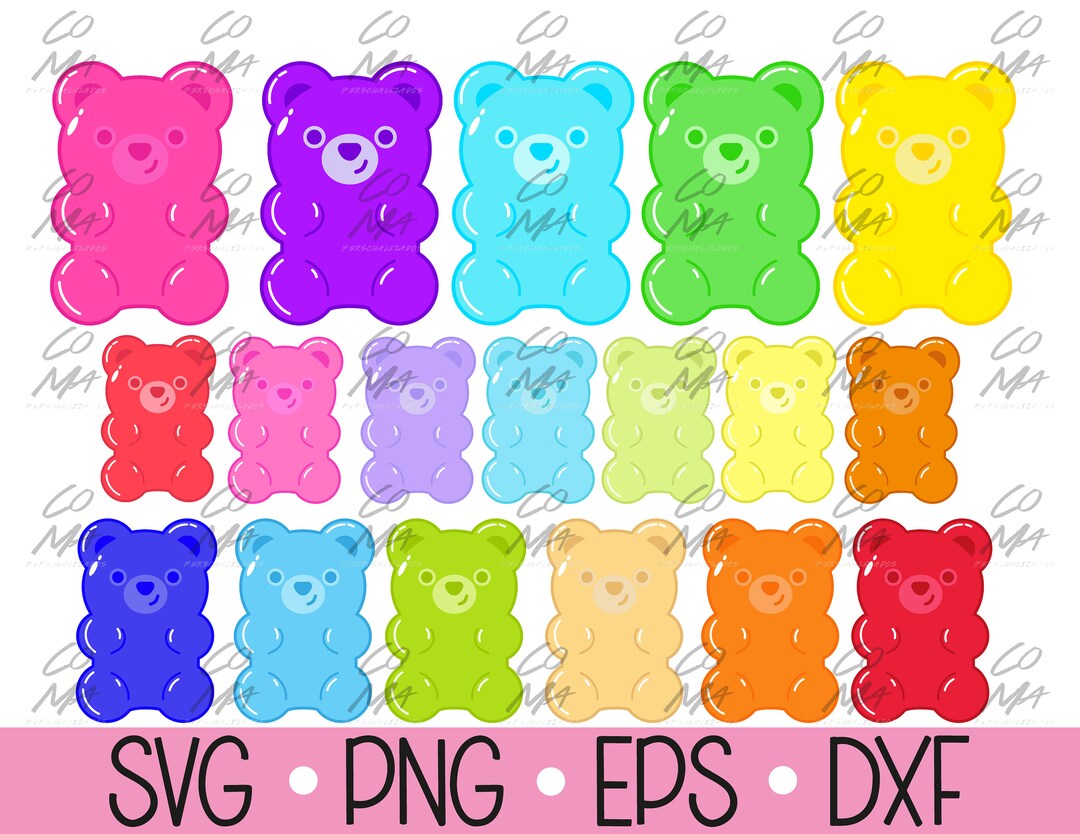Gummy Bears Svg-clipart-dtf-sublimation - Etsy