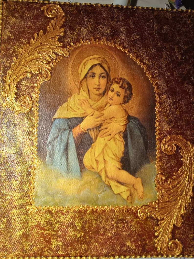 Mother Thrice Admirable of Shoenstatt Picture Decoupaged on - Etsy