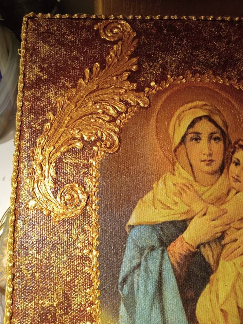 Mother Thrice Admirable of Shoenstatt Picture Decoupaged on - Etsy