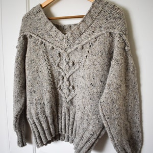 Woodspirit Knitting Pattern, Women's Pullover Knitting Pattern, Cable ...