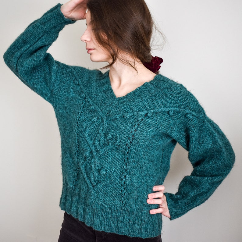 Cable Knit Pullover Pattern: Woodspirit Icelandic Lopi Sweater (PDF ...