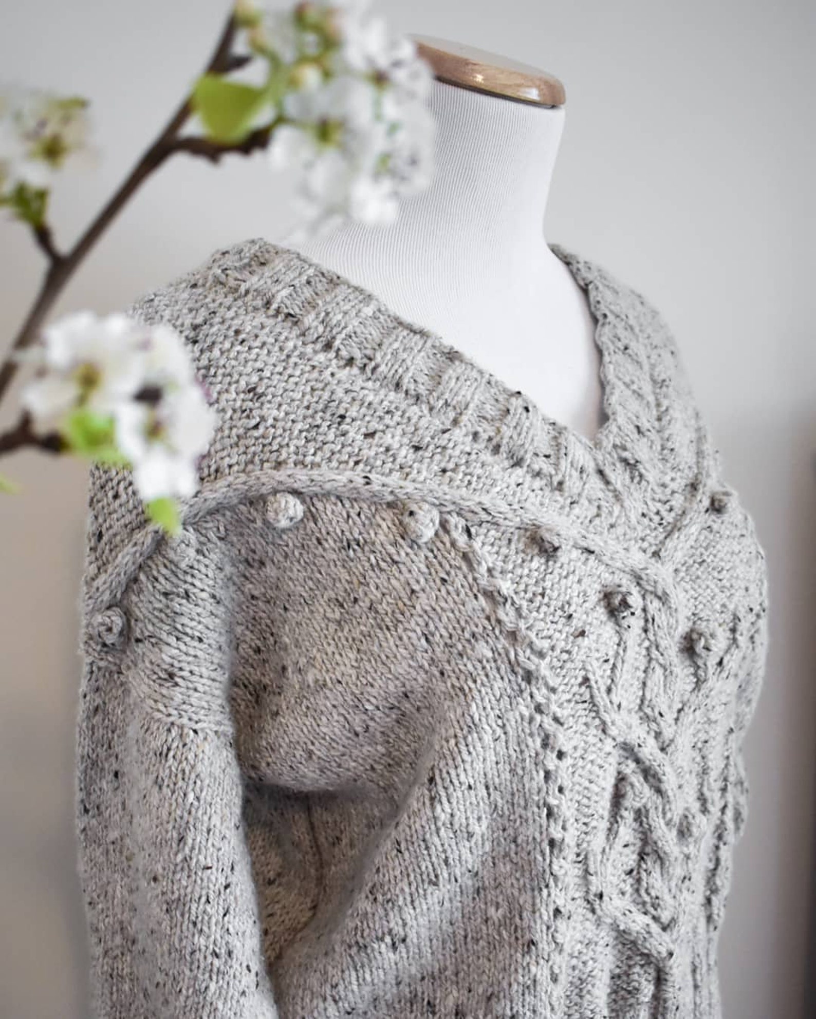 Cable Knit Pullover Pattern: Woodspirit Icelandic Lopi Sweater (PDF ...