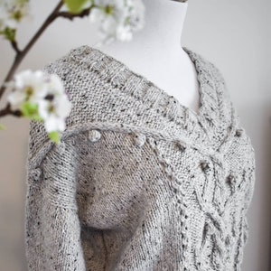 Woodspirit Knitting Pattern, Women's Pullover Knitting Pattern, Cable ...