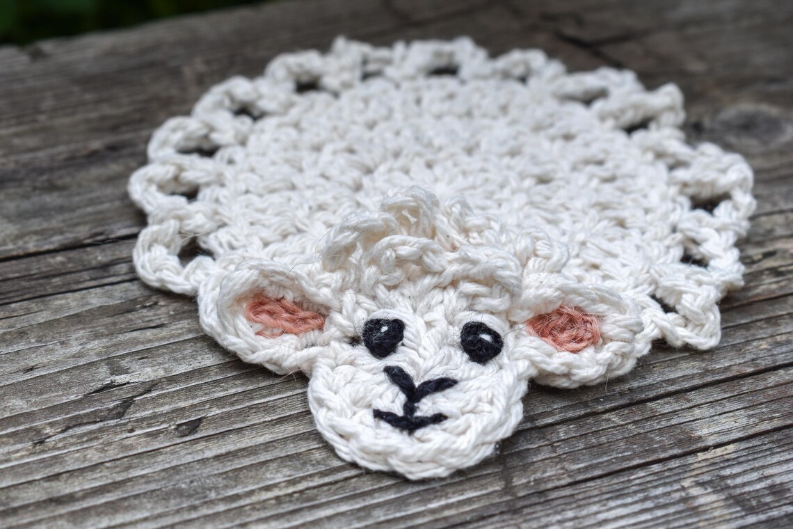 Sheep Coaster Crochet Pattern Beginner Pattern Crocheting - Etsy