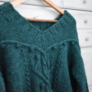 Woodspirit Knitting Pattern, Women's Pullover Knitting Pattern, Cable ...
