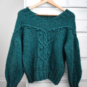 Woodspirit Knitting Pattern, Women's Pullover Knitting Pattern, Cable ...