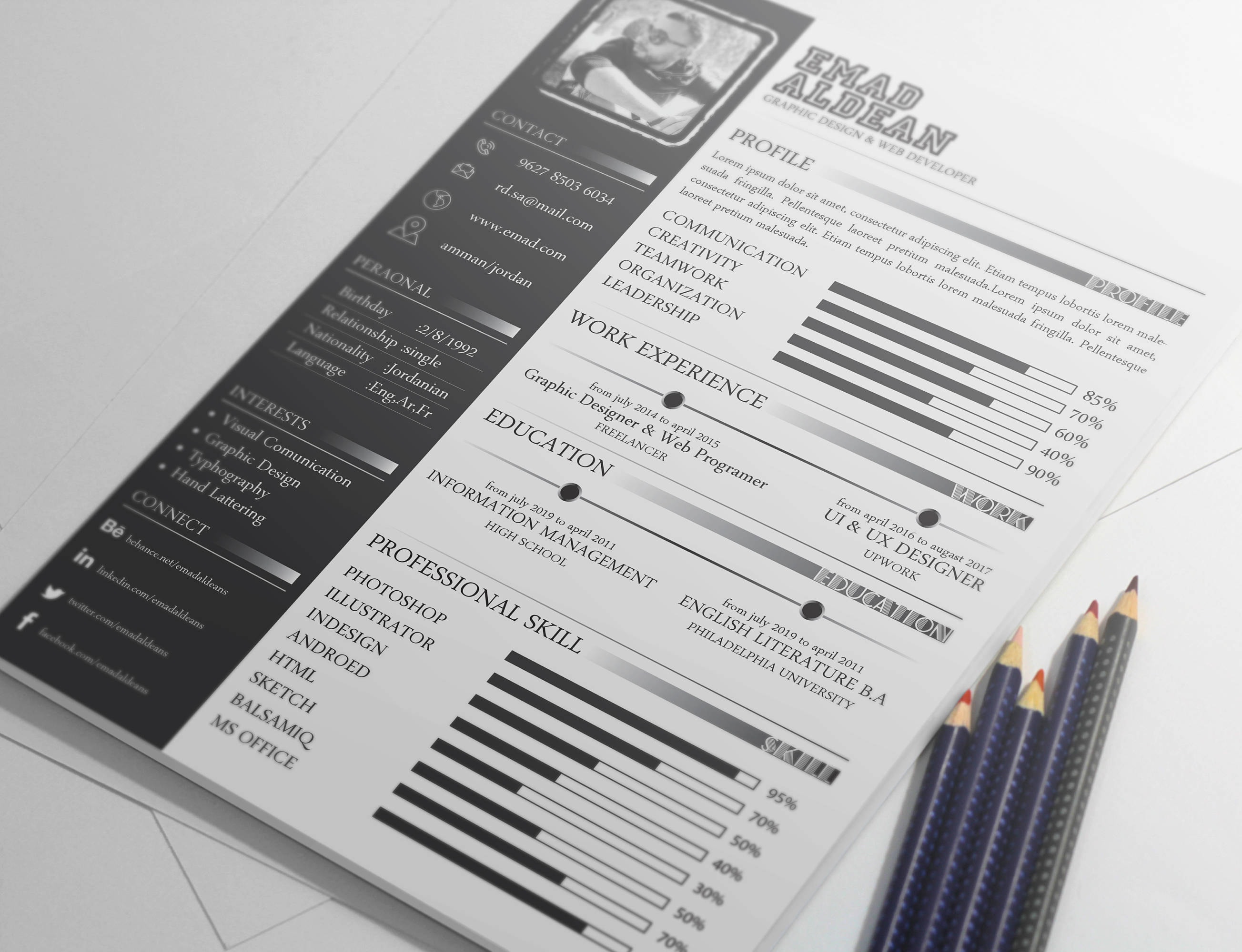 Resume, Letter & Portfolio - Etsy