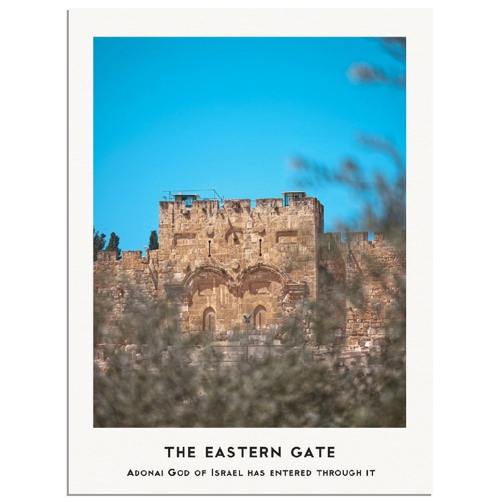 The Eastern Gate Jerusalem Poster - Etsy