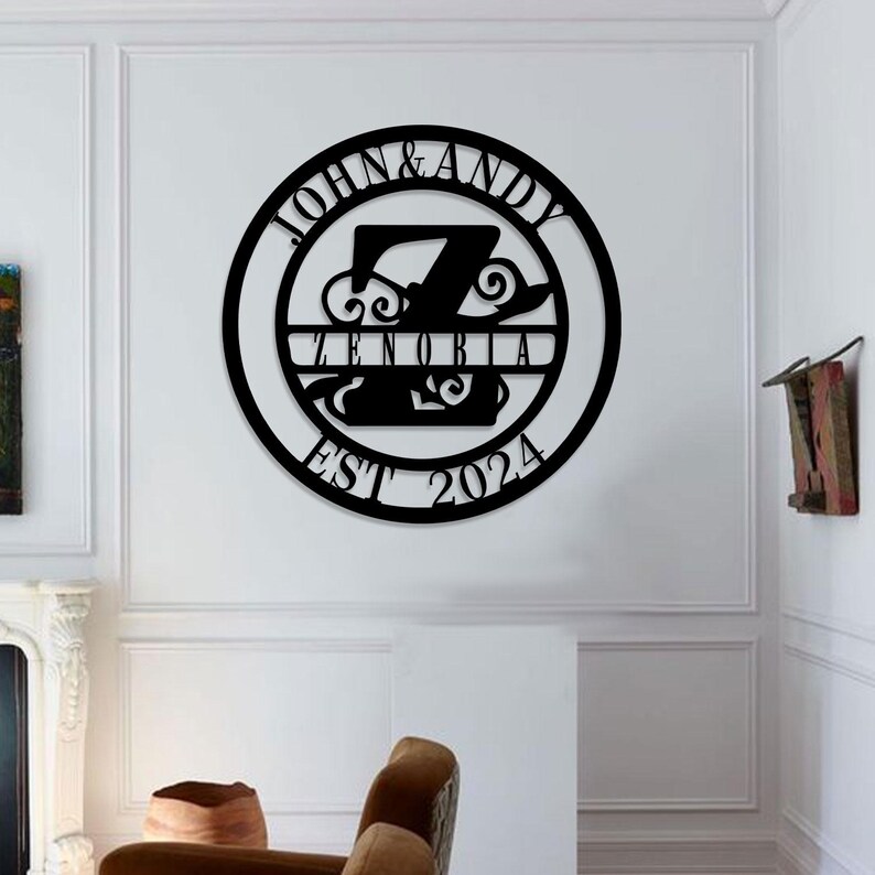 Personalized Name Metal Sign | Free Design Family Name Sign | Last Name ...