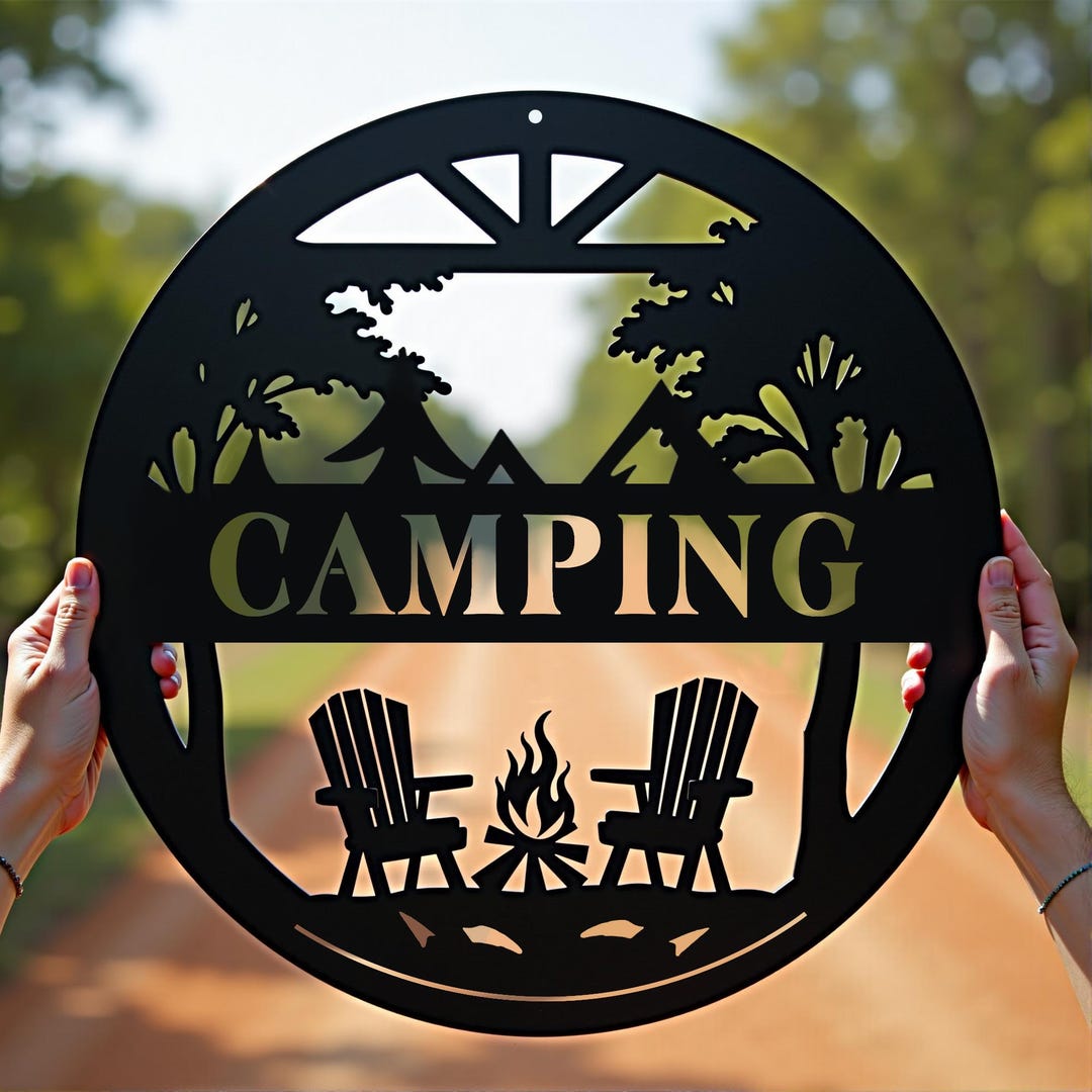 Metal Outdoor Signs, Custom Bonfire Signs, Personalized Camping Fire ...