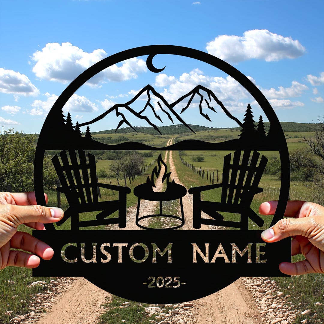 Metal Outdoor Signs,custom Campfire Signs,personalized Camping Fire Pit ...