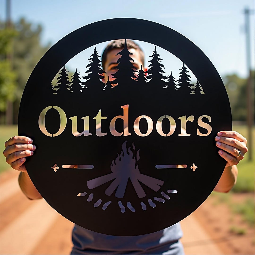 Metal Outdoor Signs, Custom Bonfire Signs, Personalized Camping Fire ...