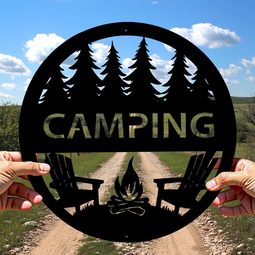 Metal Outdoor Signs, Custom Bonfire Signs, Personalized Camping Fire ...