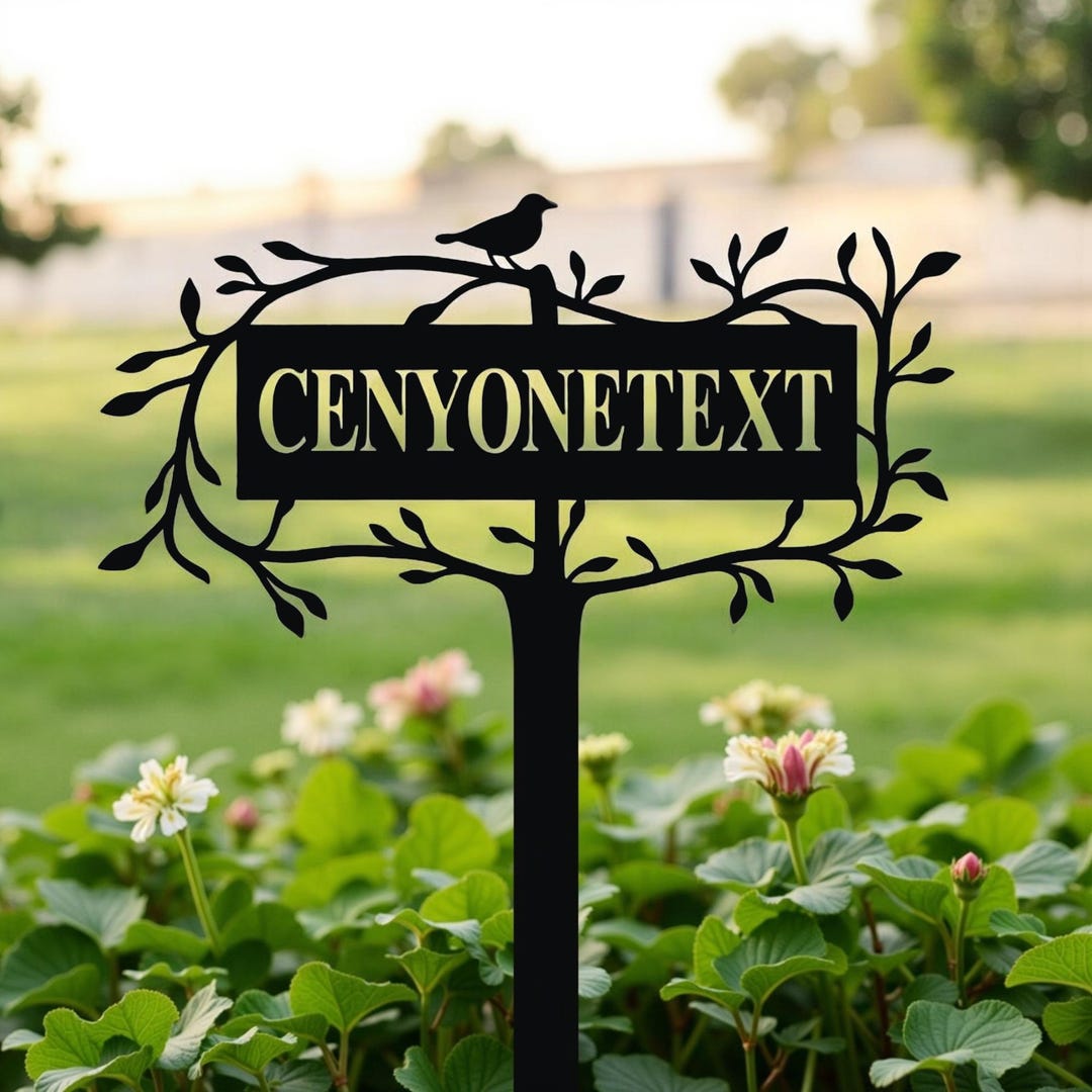 Custom Garden Signs,metal Bird Garden Signs,metal Sign Wall Decor ...