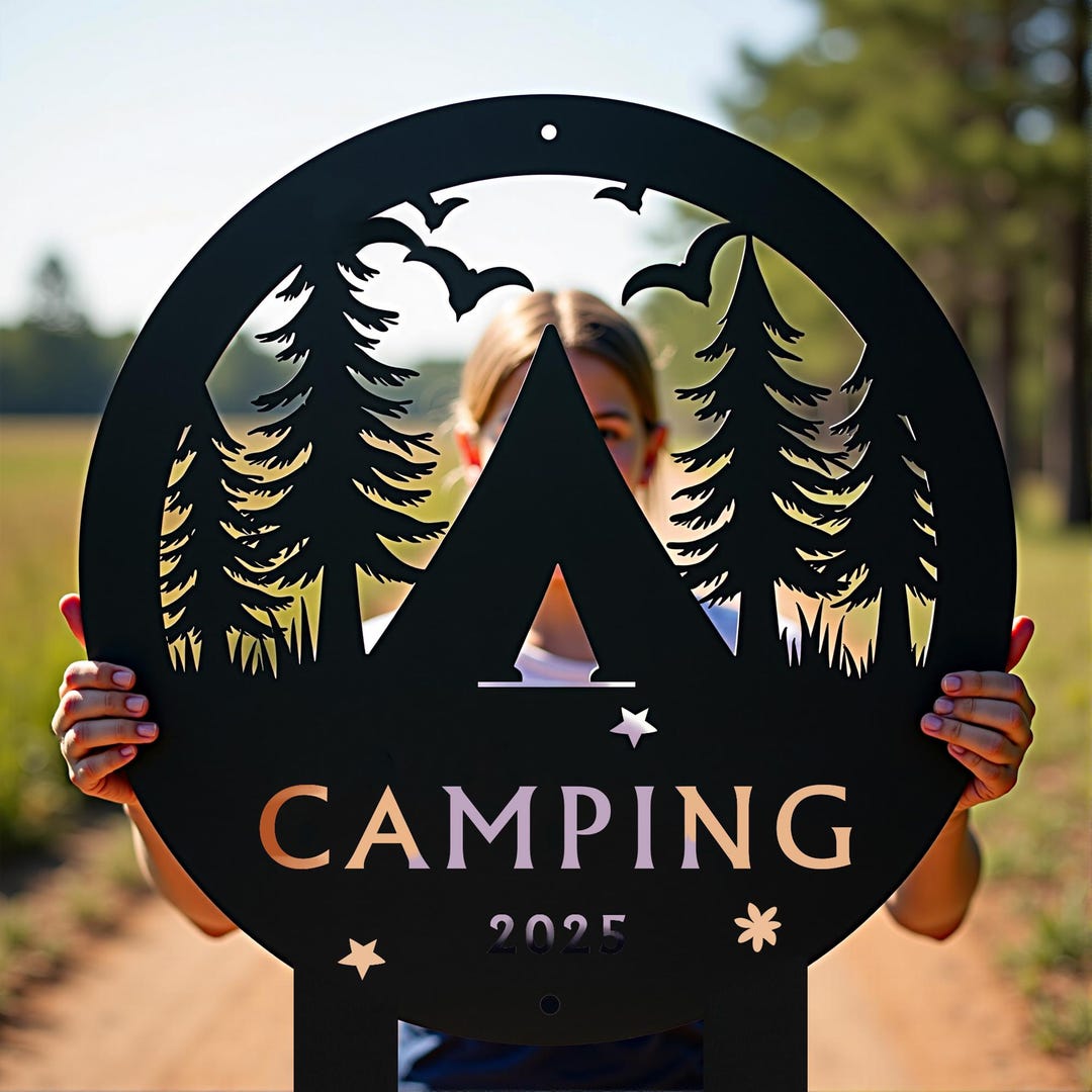 Custom Name Metal Sign, Tree Name Sign, Outdoor Metal Sign, Custom ...