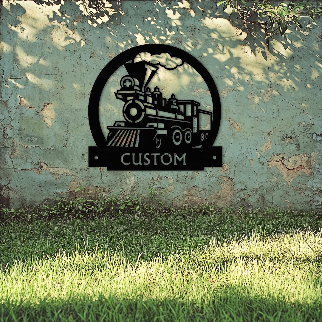 Personalized Train Metal Signs, Metal Wall Decor,train Room Decor ...