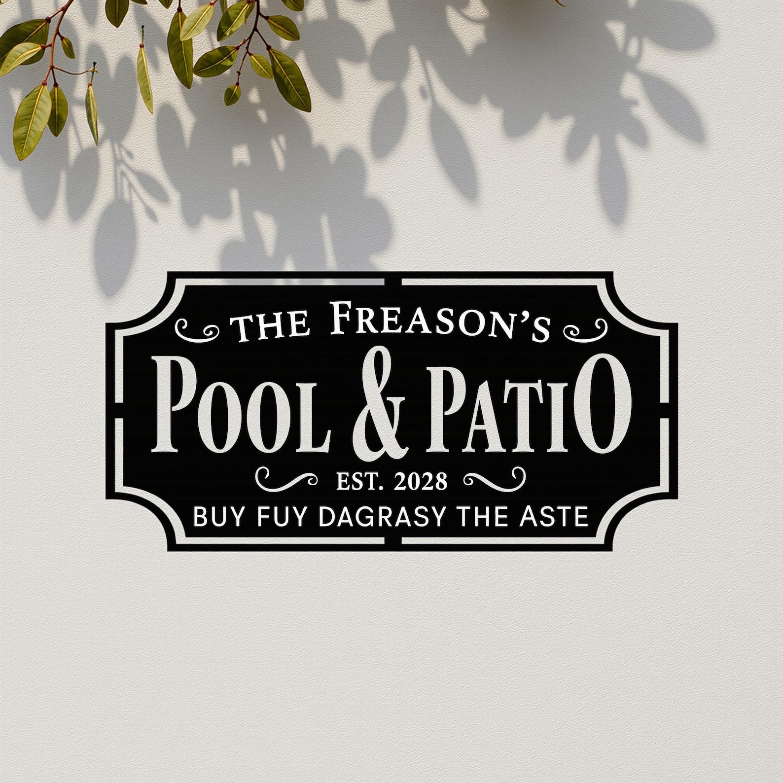 Personalized Pool and Patio Signs, Metal Signs, Custom Pool Signs, Pool ...