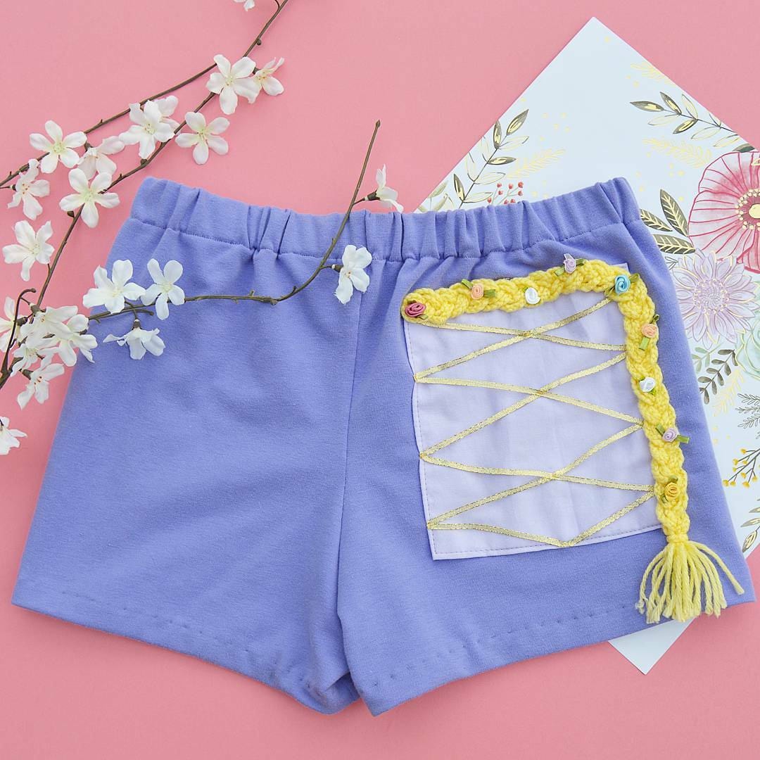 Rapunzel-inspired Knit Shorts - Etsy