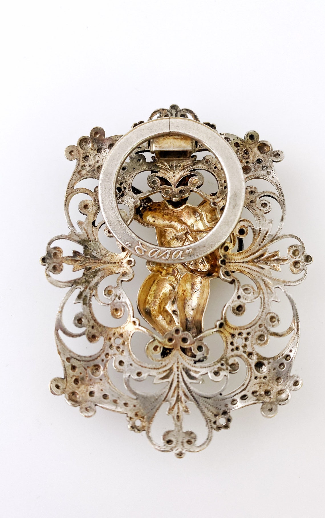 Vintage Victorian Revival Cupid Scarf Pin. Ornate Detailed - Etsy