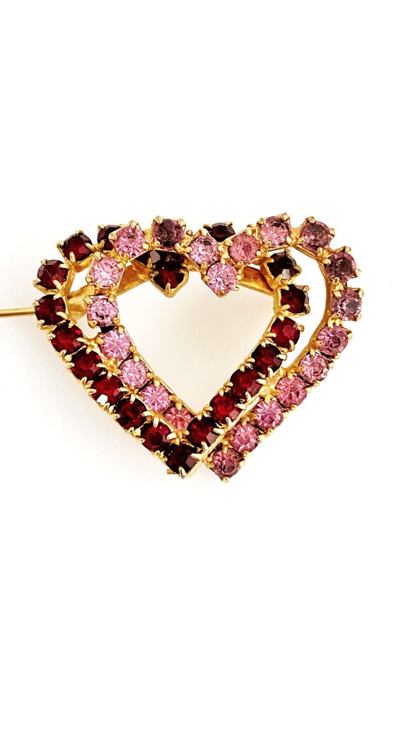 Pink rhinestone Brooch - Gem