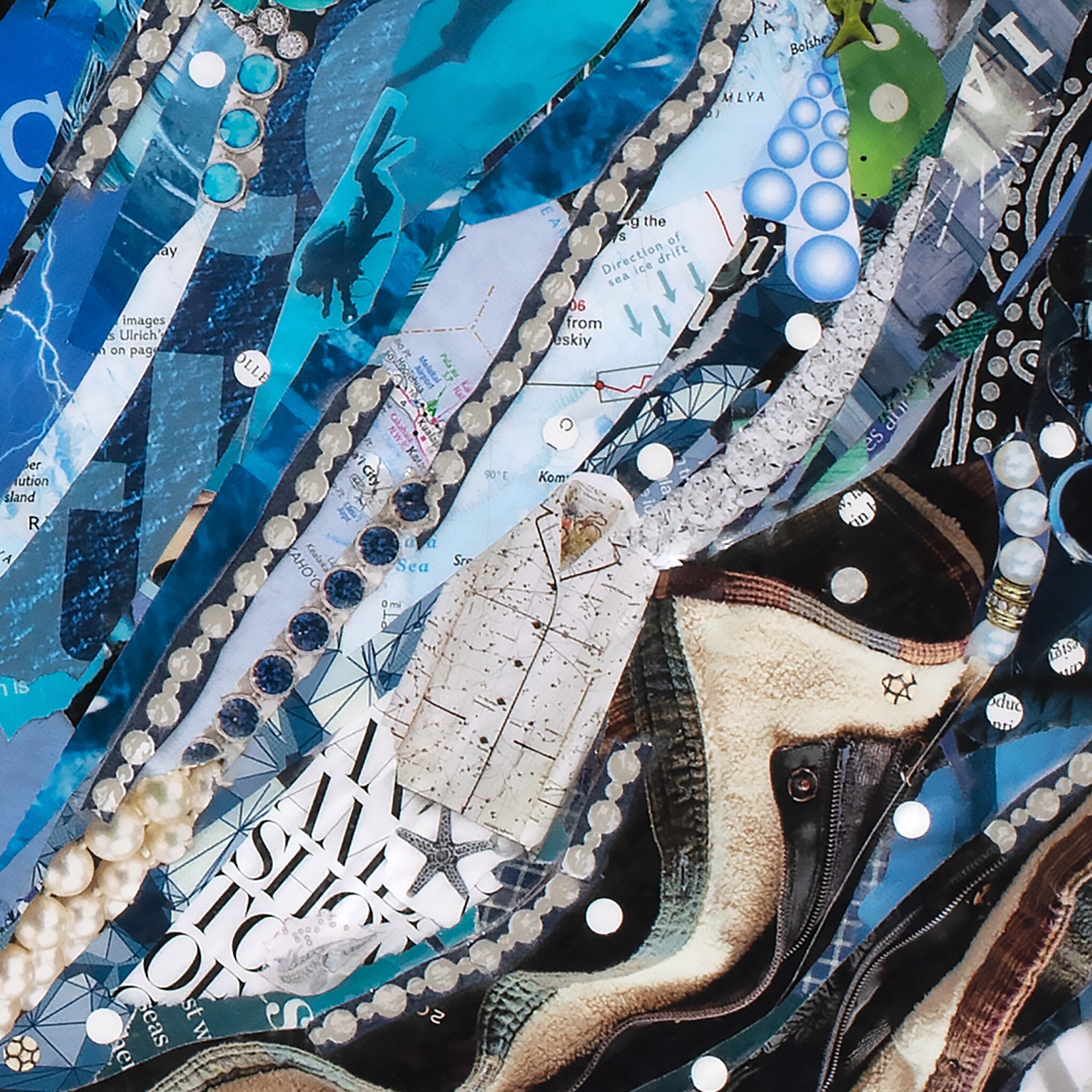 Ocean Wave #2 Collage Coastal Wall Art Print Giclee - Etsy
