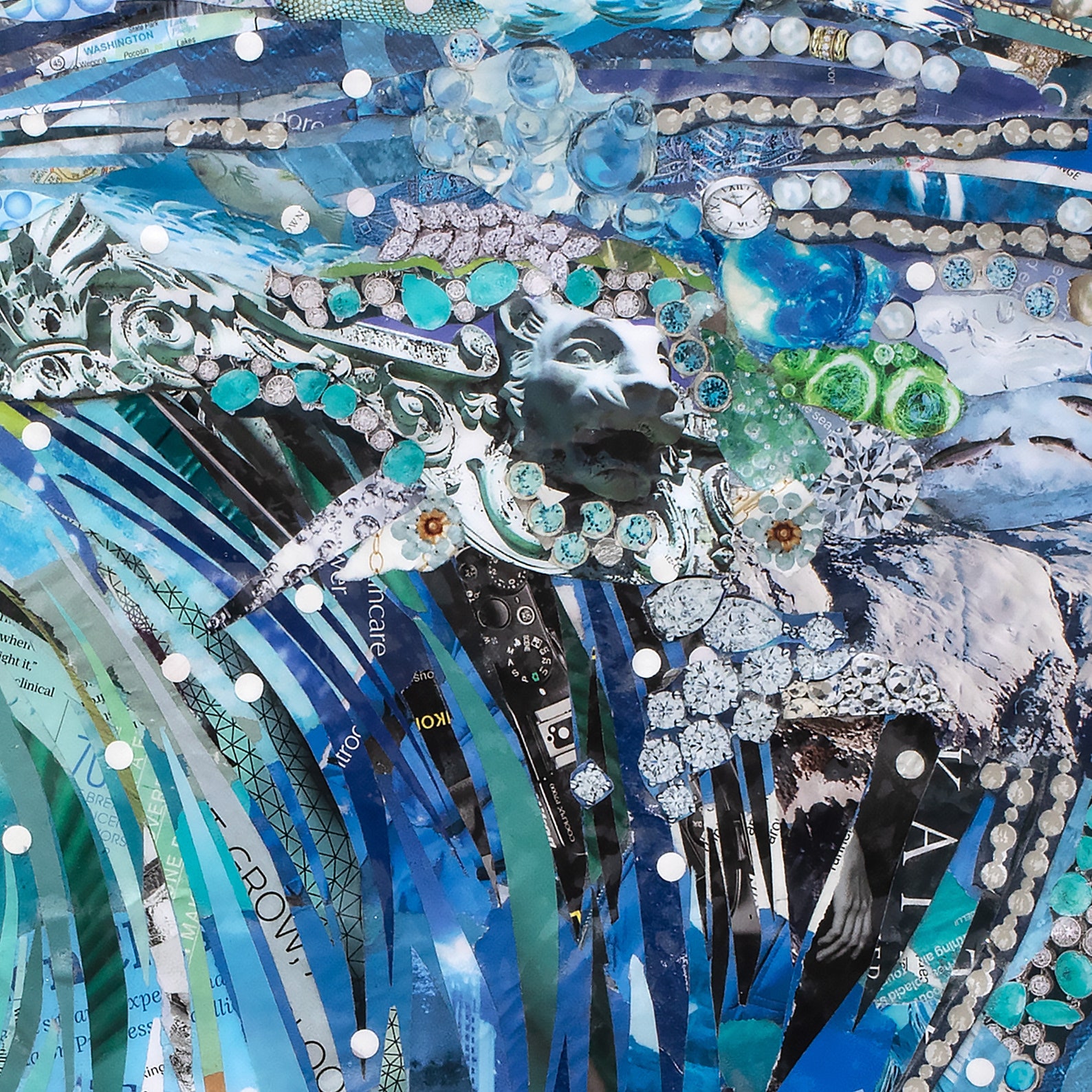 Ocean Wave #2 Collage Coastal Wall Art Print Giclee - Etsy