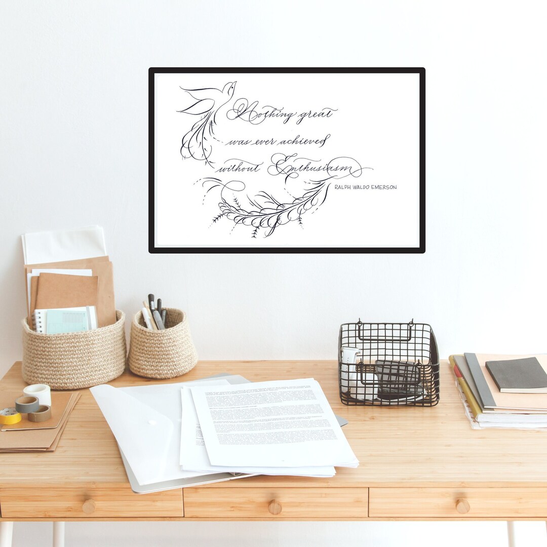 Printable Enthusiasm Quote - Etsy