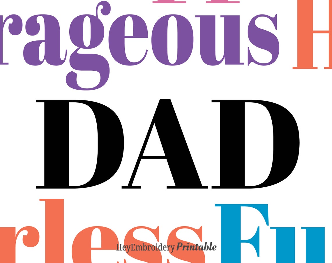 Father Typography Home Decor, Dad Typography, Father Definition ...