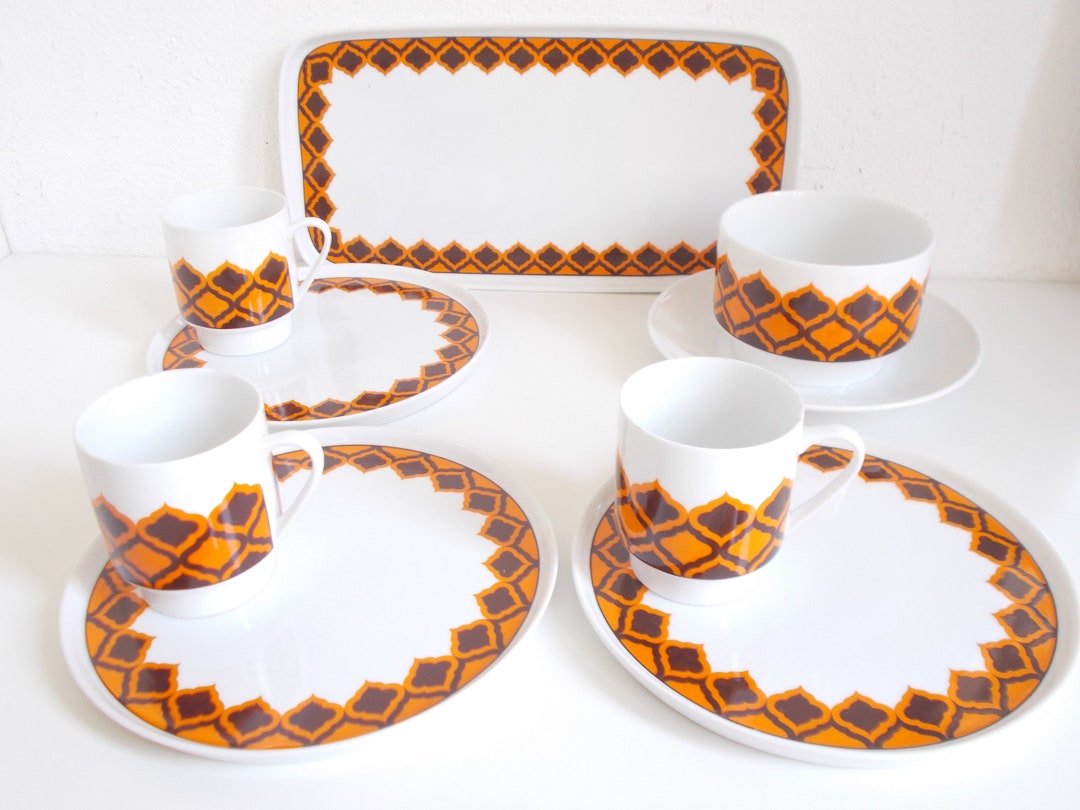 Melitta Hamburg Towers Mocha Service Vintage Porcelain Design Lot 1960s ...