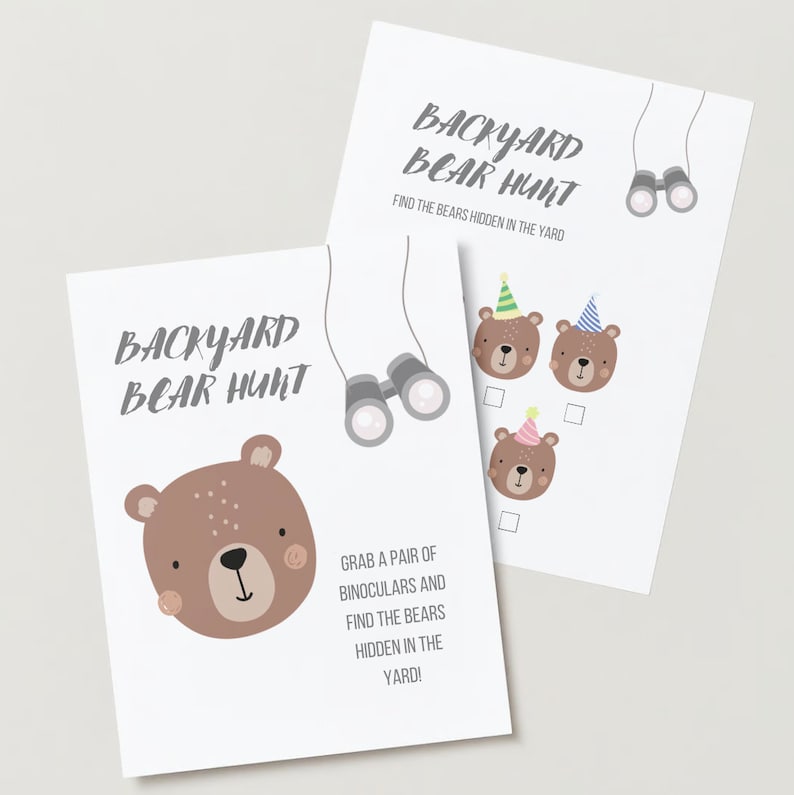 Kids Bear Hunt Game - Scavenger Hunt - Etsy