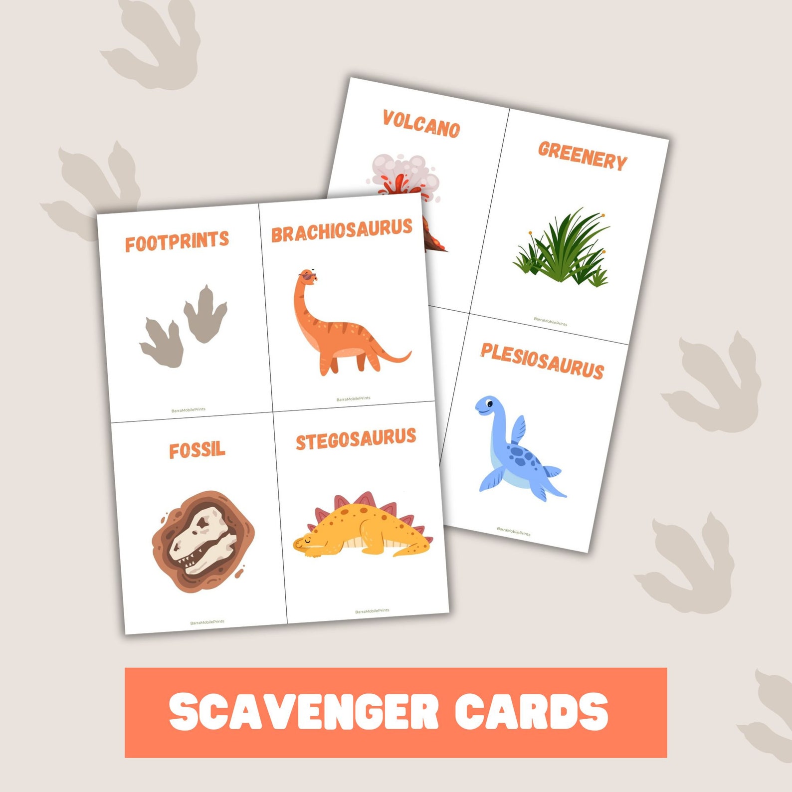Dinosaur Scavenger Hunt | Kids Dinosaur Game | Scavenger Hunt | Dino ...
