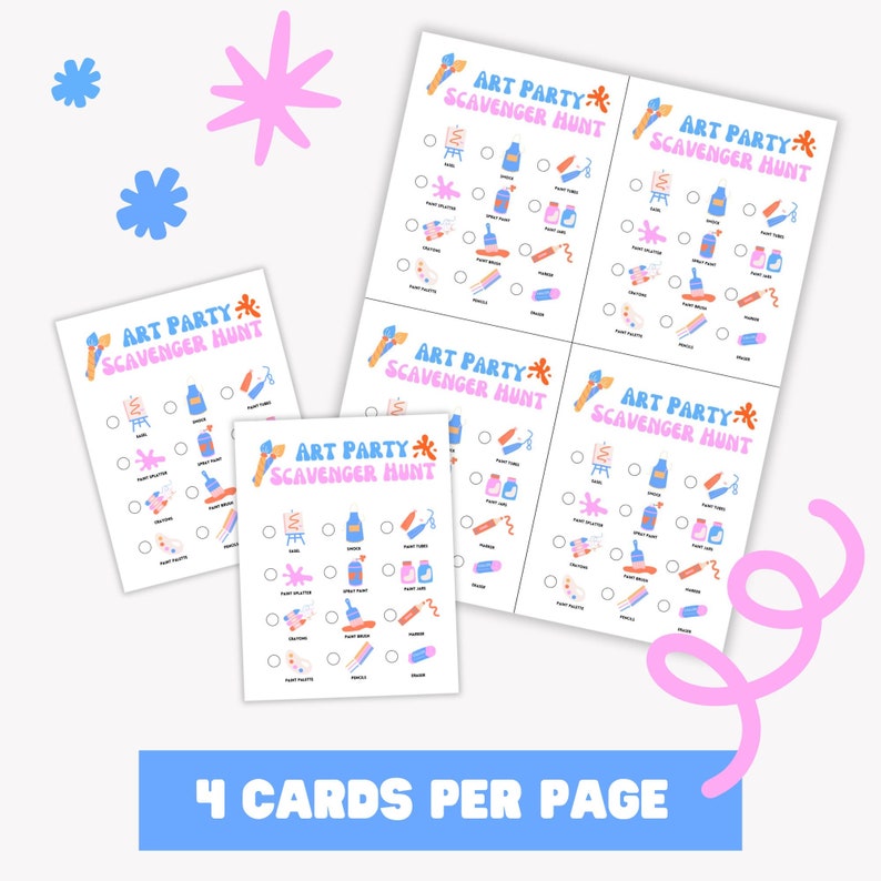 Art Party Birthday Games | Kids Paint Party Games | Paint Party ...