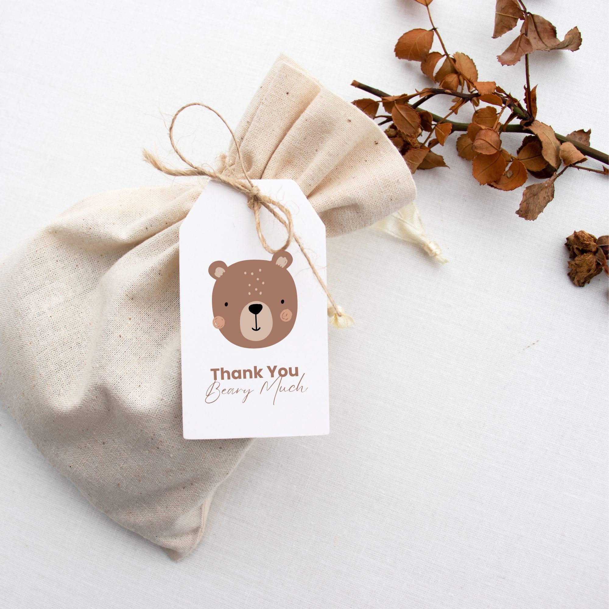 Bear Birthday Party Thank You Gift Tags - Etsy