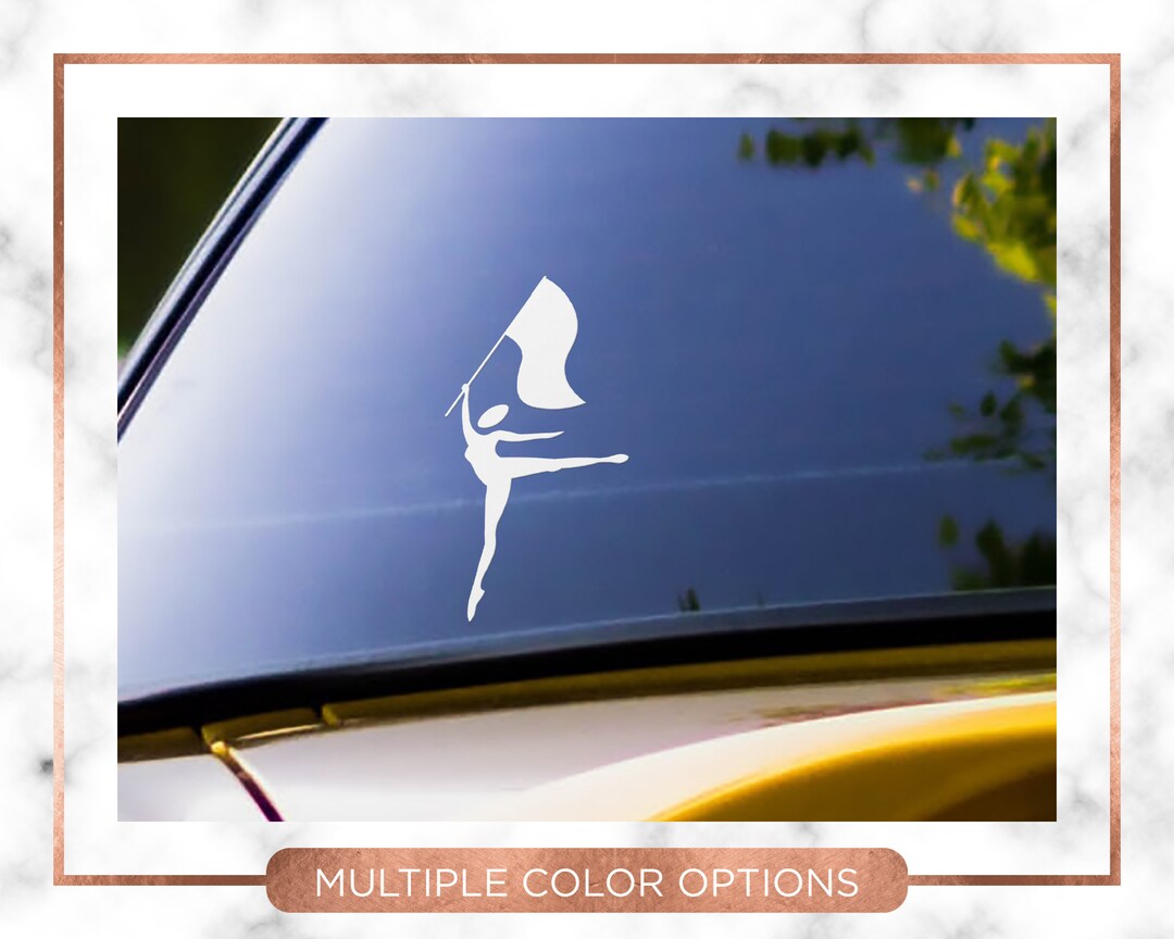 Vinyl Color Guard Decal | Color Guard Window Sticker | Color Guard ...