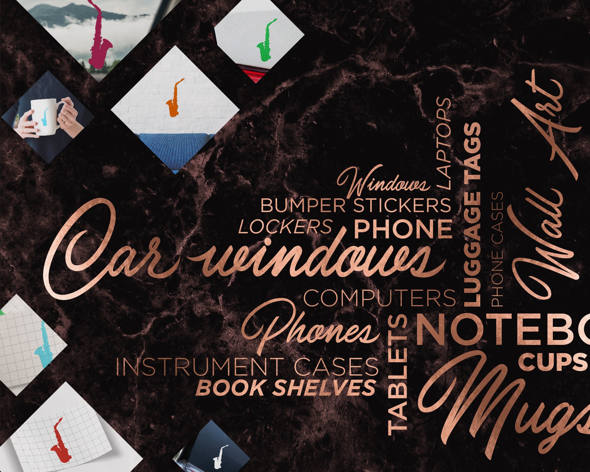 Vinyl Saxophone Decal Saxophone Window Sticker Saxophone - Etsy